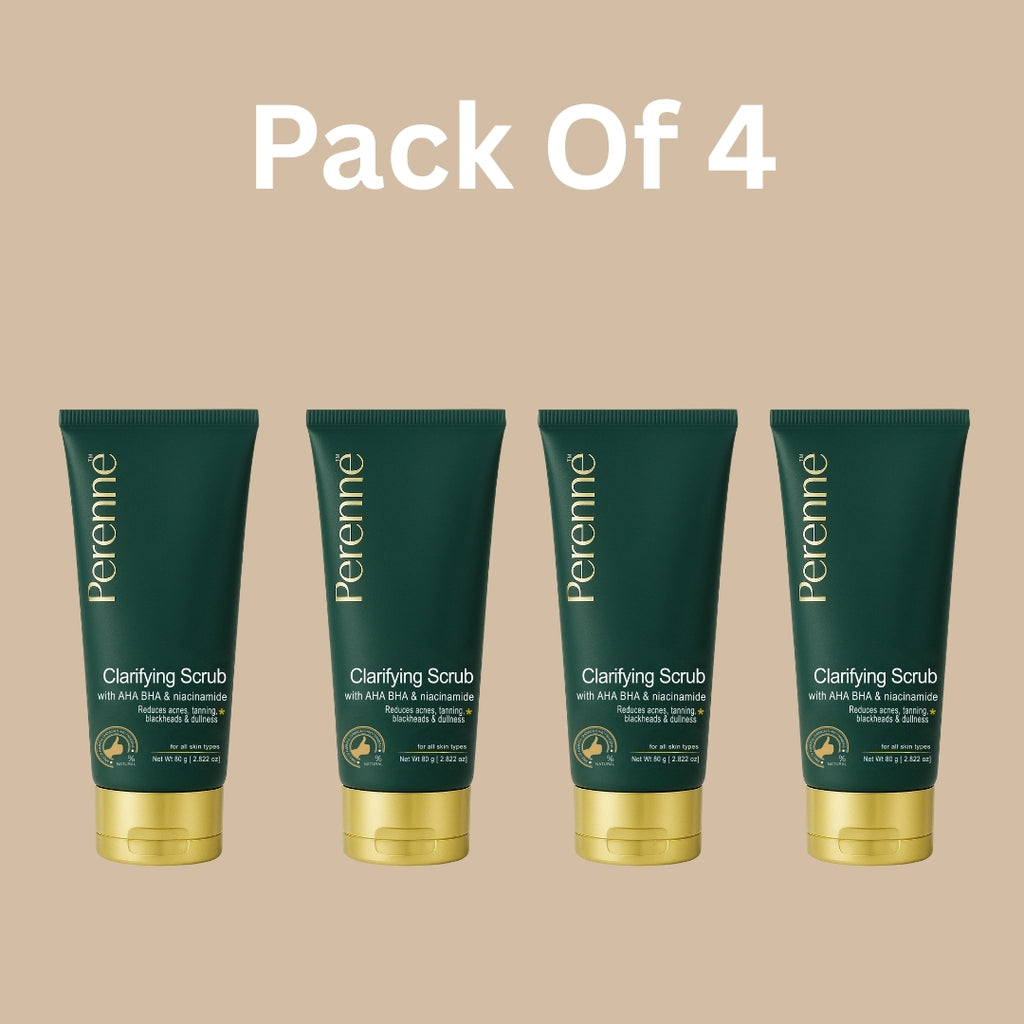 Pack Of 4 Clarifying Clay Scrub ( 80gm x 4) – Perenne Cosmetics
